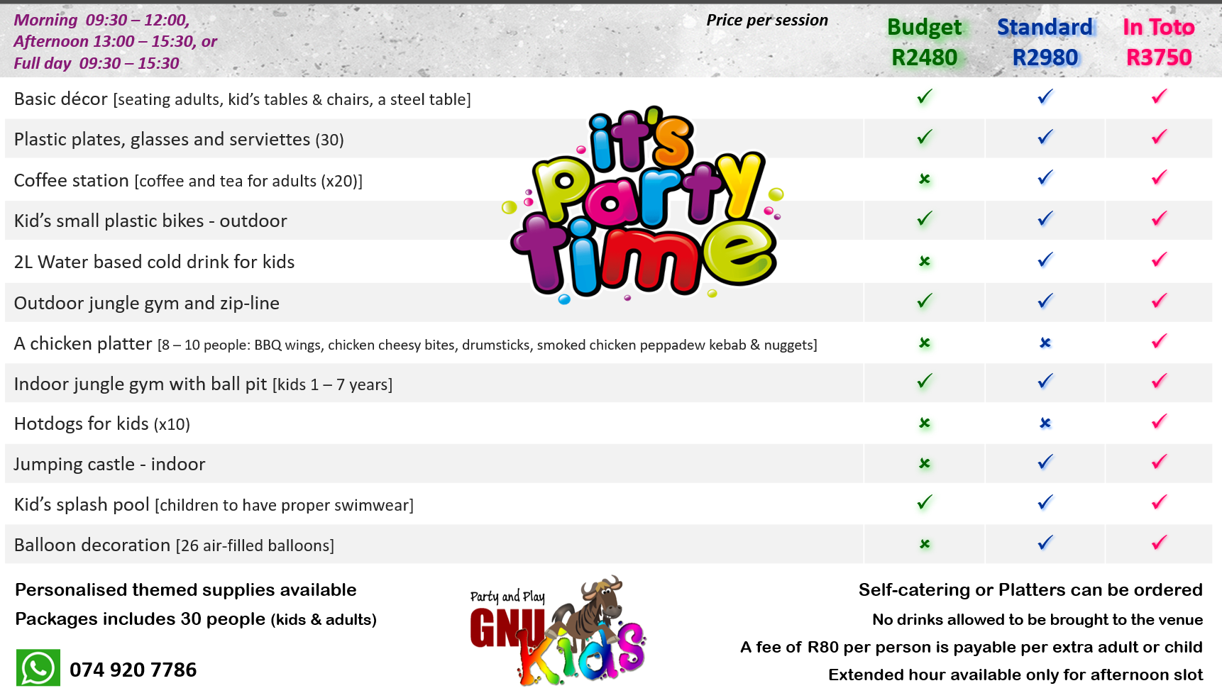 Gnu Kids, Party and Play